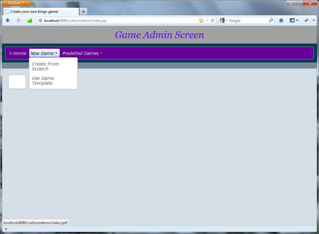 JSF Components – A Quick Example Using ICEFaces