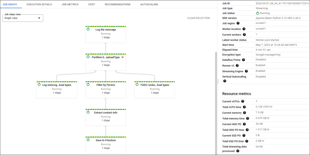 Pub/Sub to Firestore Database in GCP