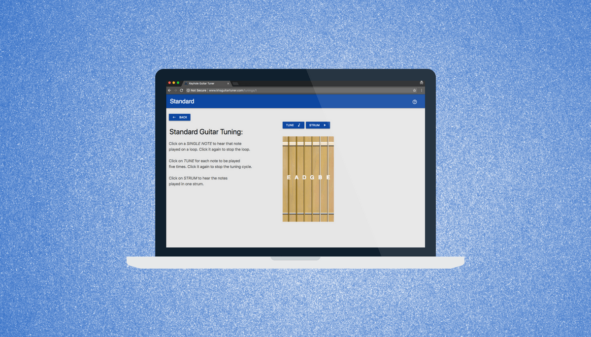 Keyhole Software Releases React Guitar Tuning Application