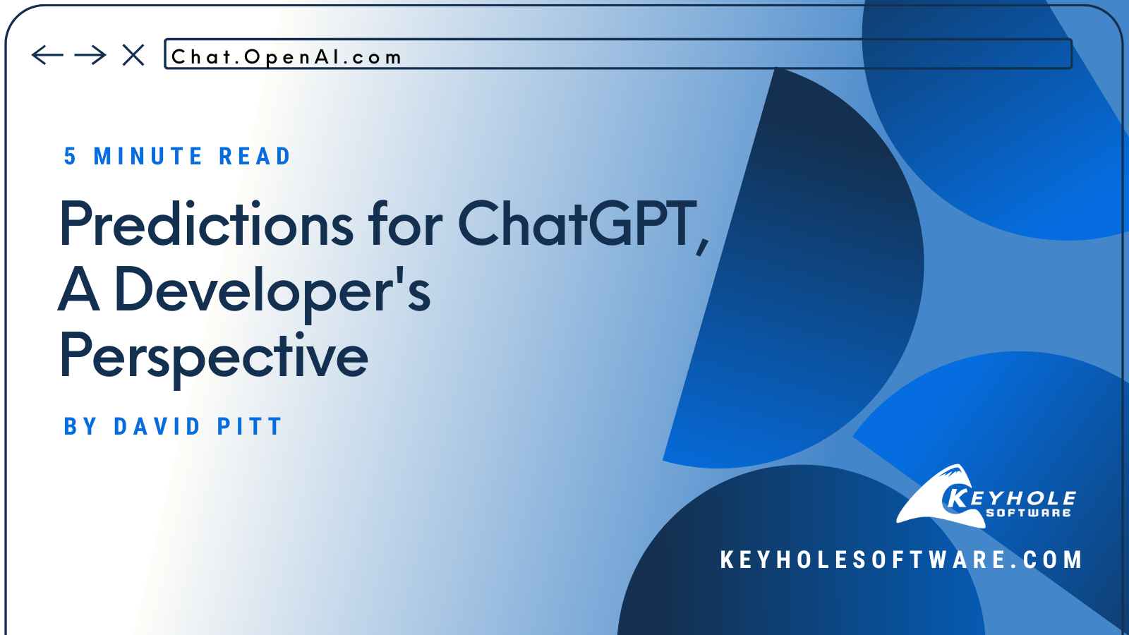 ChatGPT: Predictions from a Developer's Perspective