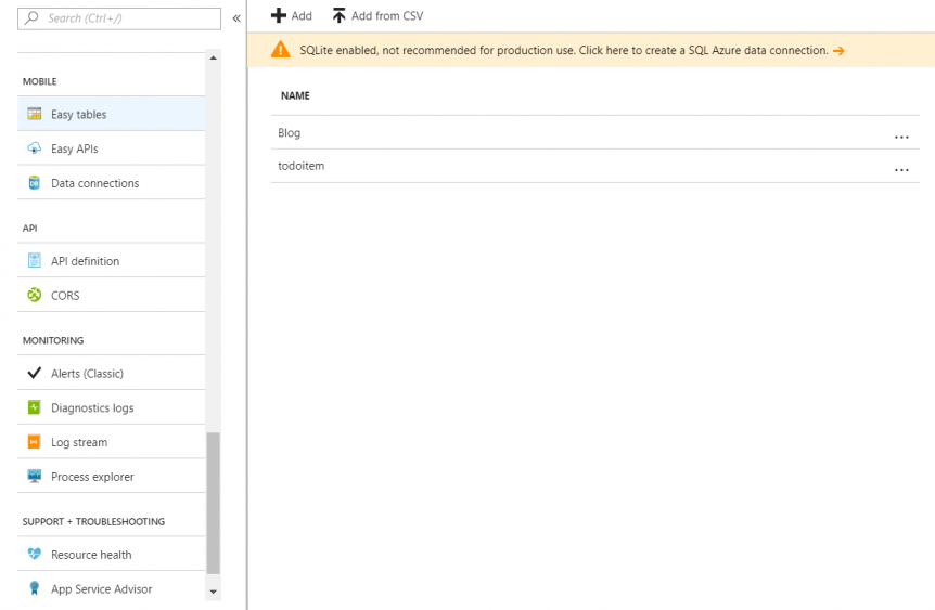 Getting Started with Xamarin.Forms and Azure Mobile App Service